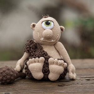PDF PATTERN : Axog, the Cyclops Amigurumi With His Club - Crochet Tutorial - Etsy