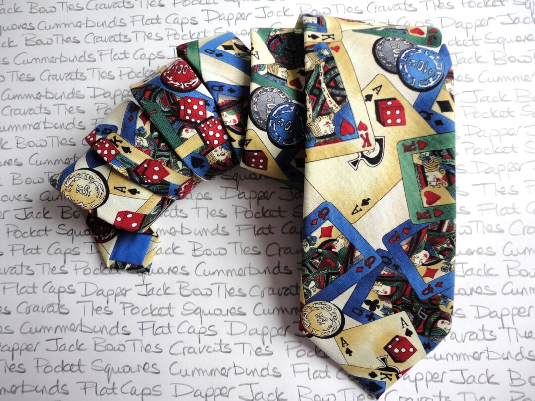 Neck Tie, Ties for Men, Playing Cards Tie - Etsy