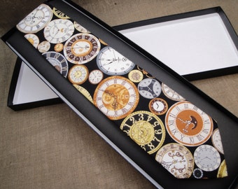 Clock Tie | Etsy