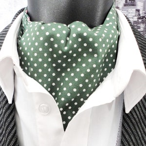 Cravat, Ascot, Union Jack Print on a Khaki Background, Reversible ...