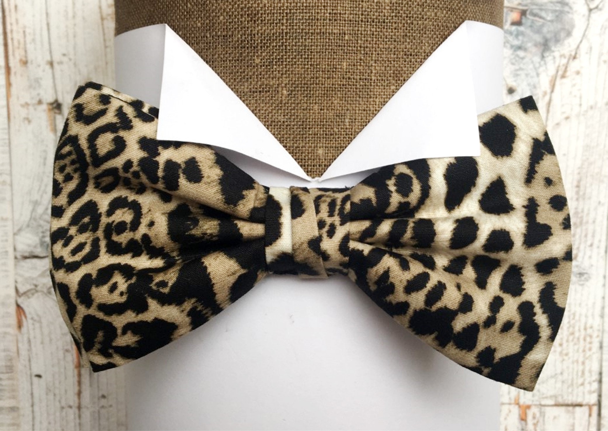 Leopard Print Bow Tie Bow Ties for Men Animal Print Bow Tie Etsy UK