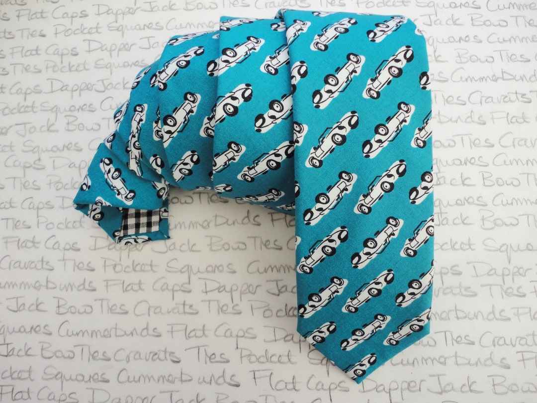 Corbata con estampado de autos deportivos, Corbatas para hombres ...