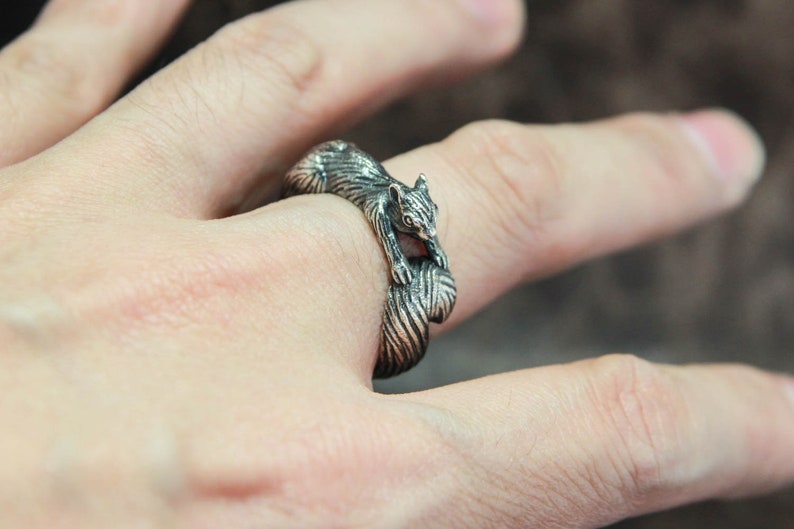 Squirrel Ring - Etsy