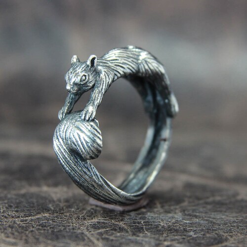 Squirrel Ring - Etsy