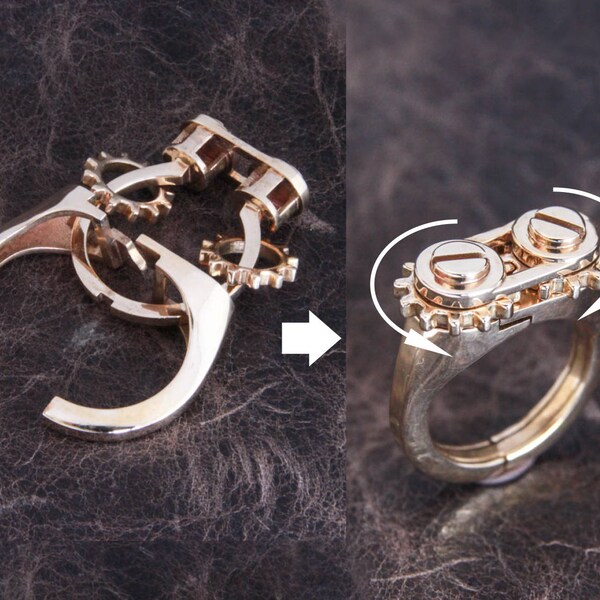 Gear Ring - Etsy