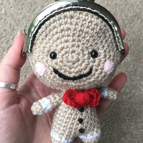 Gingerbread Man Coin Purse Crochet Pattern - Etsy
