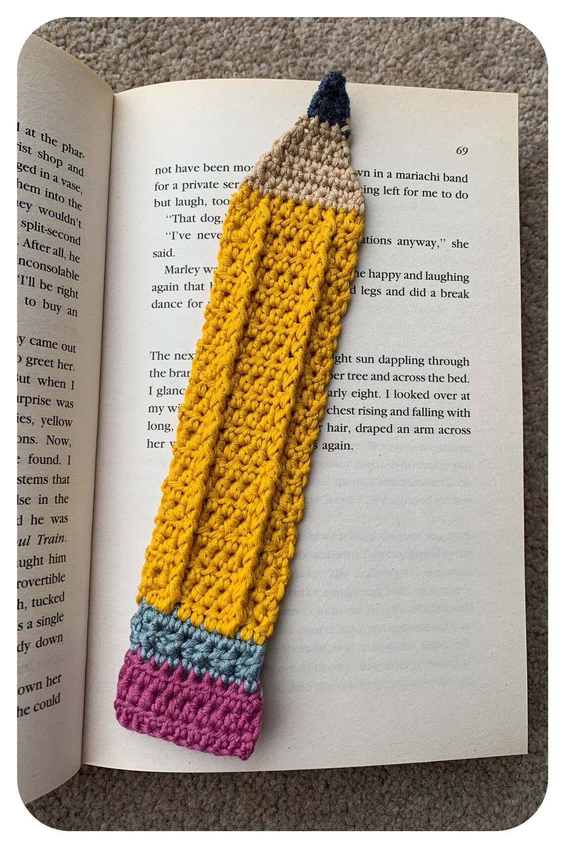 Pencil Bookmark Crochet Pattern - Etsy