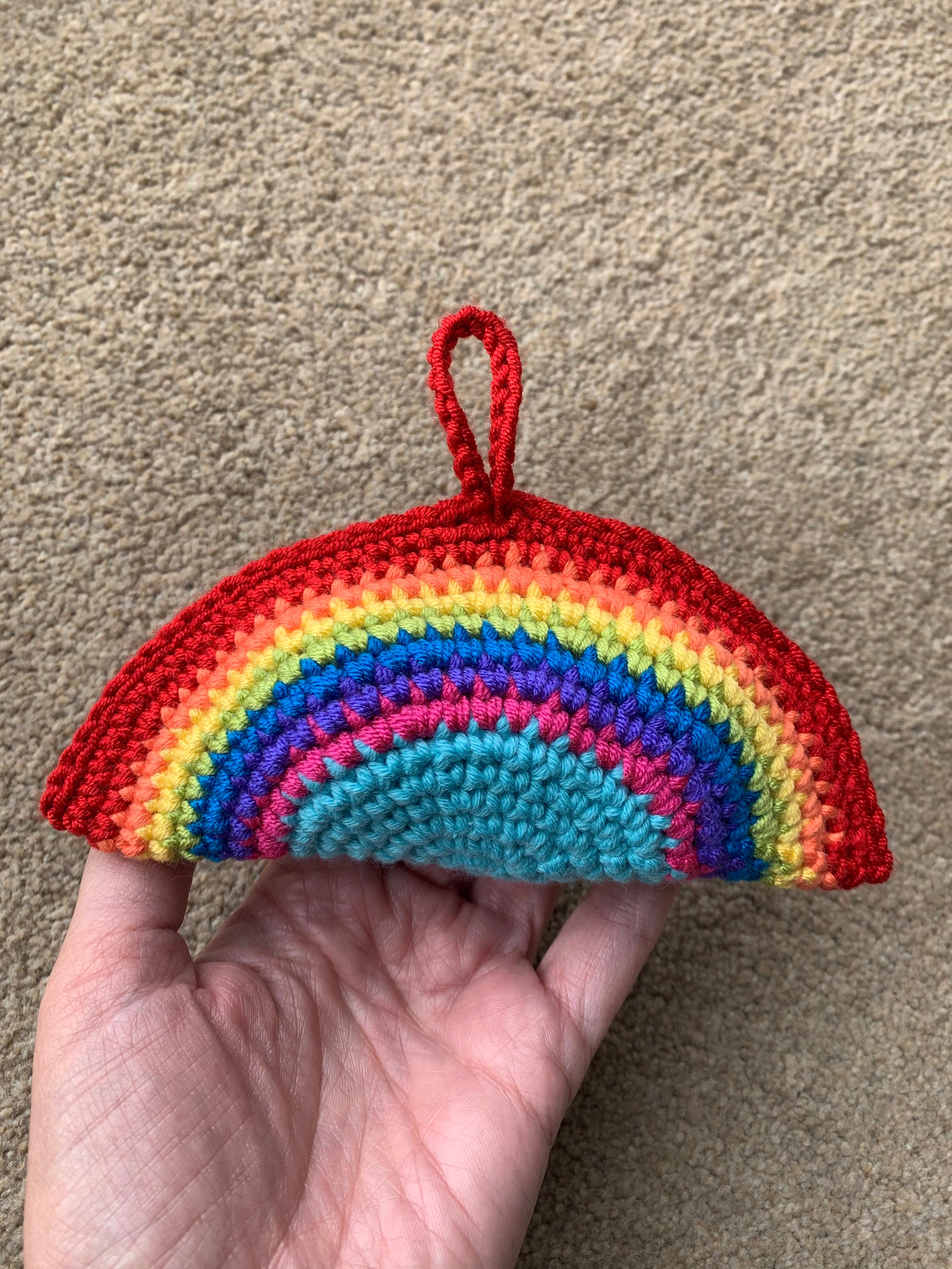 Rainbow Pocket Pal Crochet Pattern - Etsy