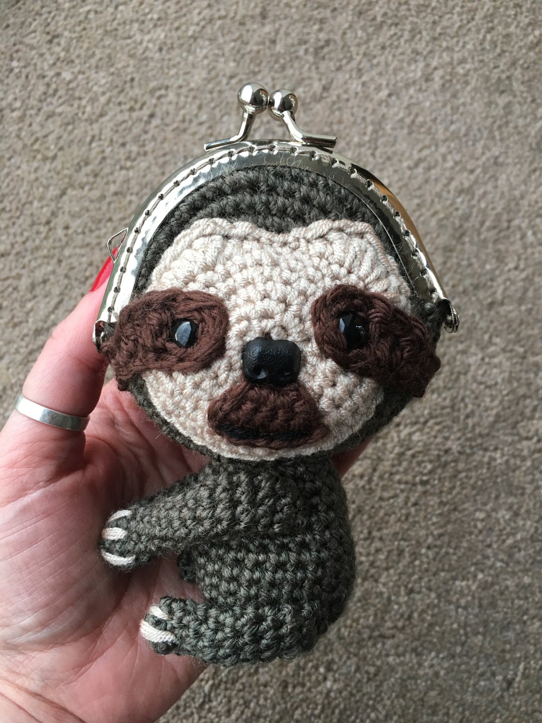 Sloth Coin Purse Crochet Pattern - Etsy