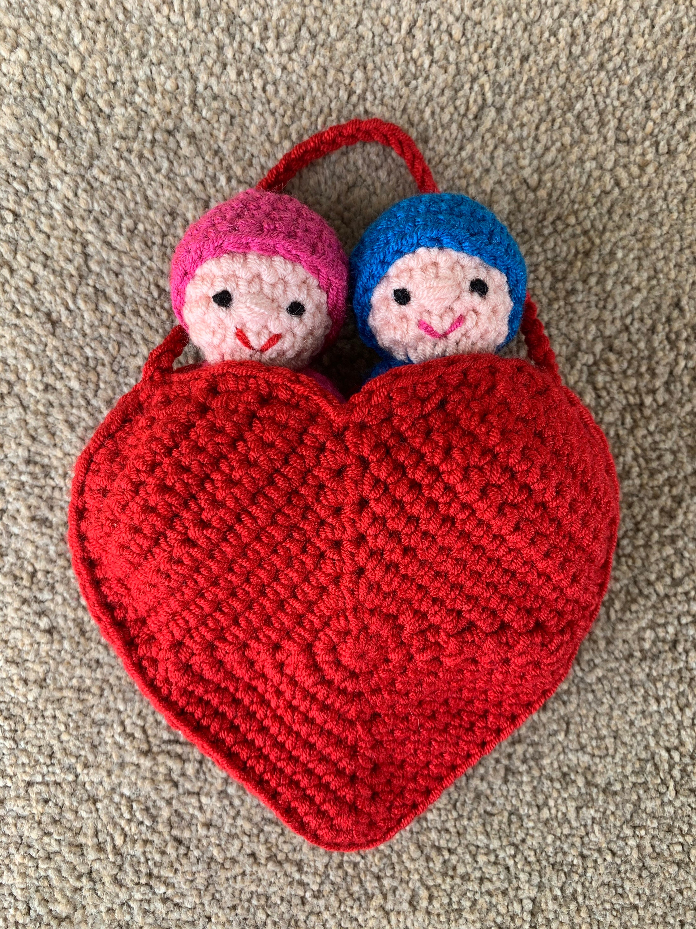 Heart Pocket Pal Crochet Pattern - Etsy