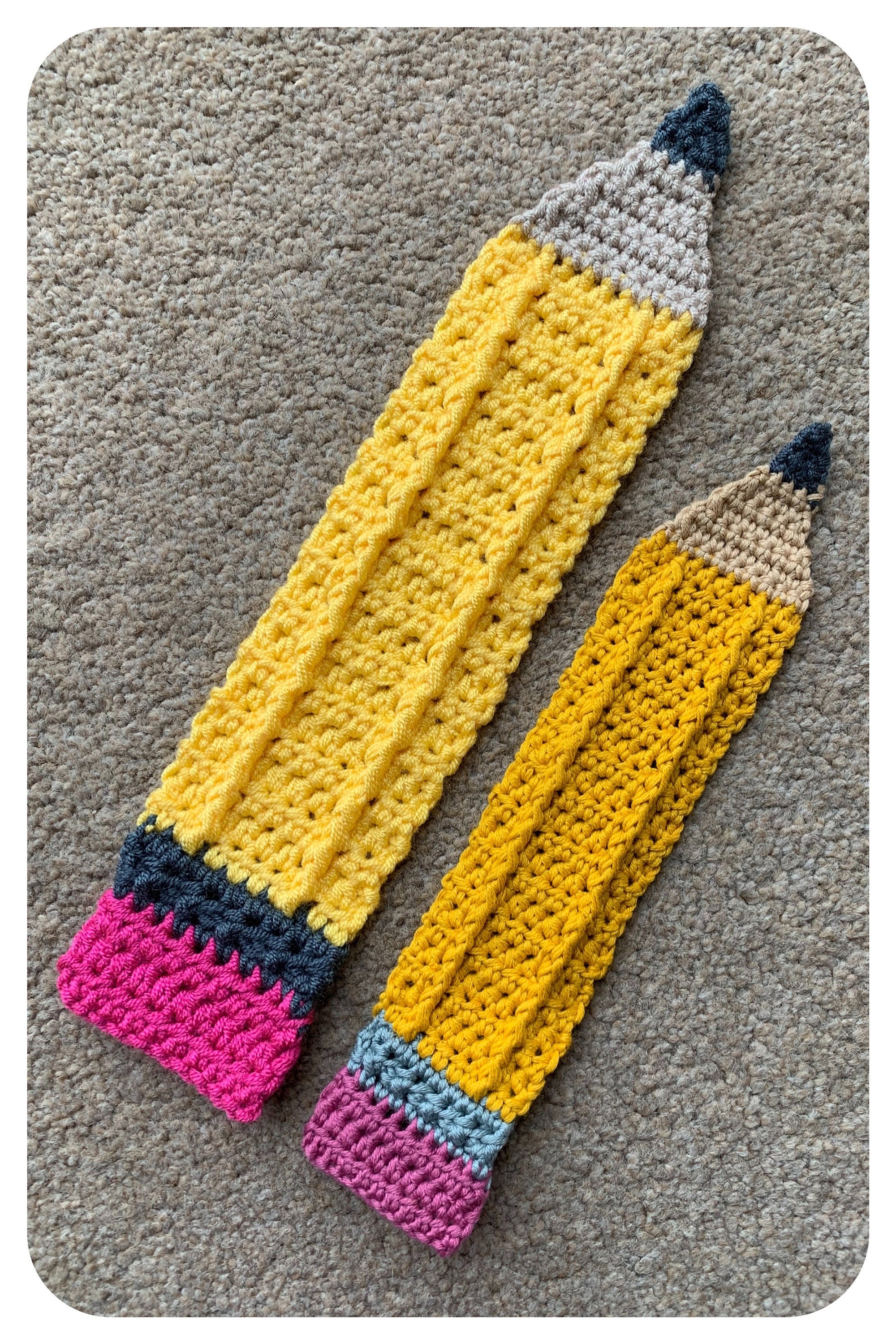Pencil Bookmark Crochet Pattern - Etsy UK