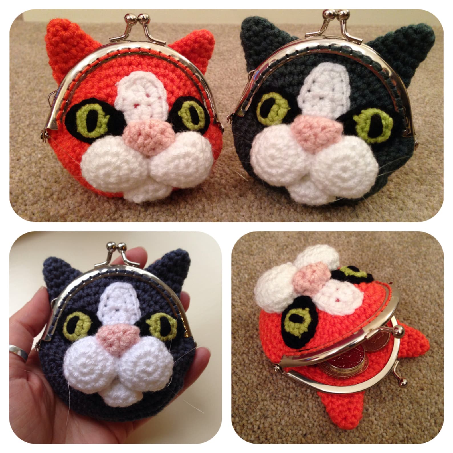 Cat Coin Purse Crochet Pattern - Etsy