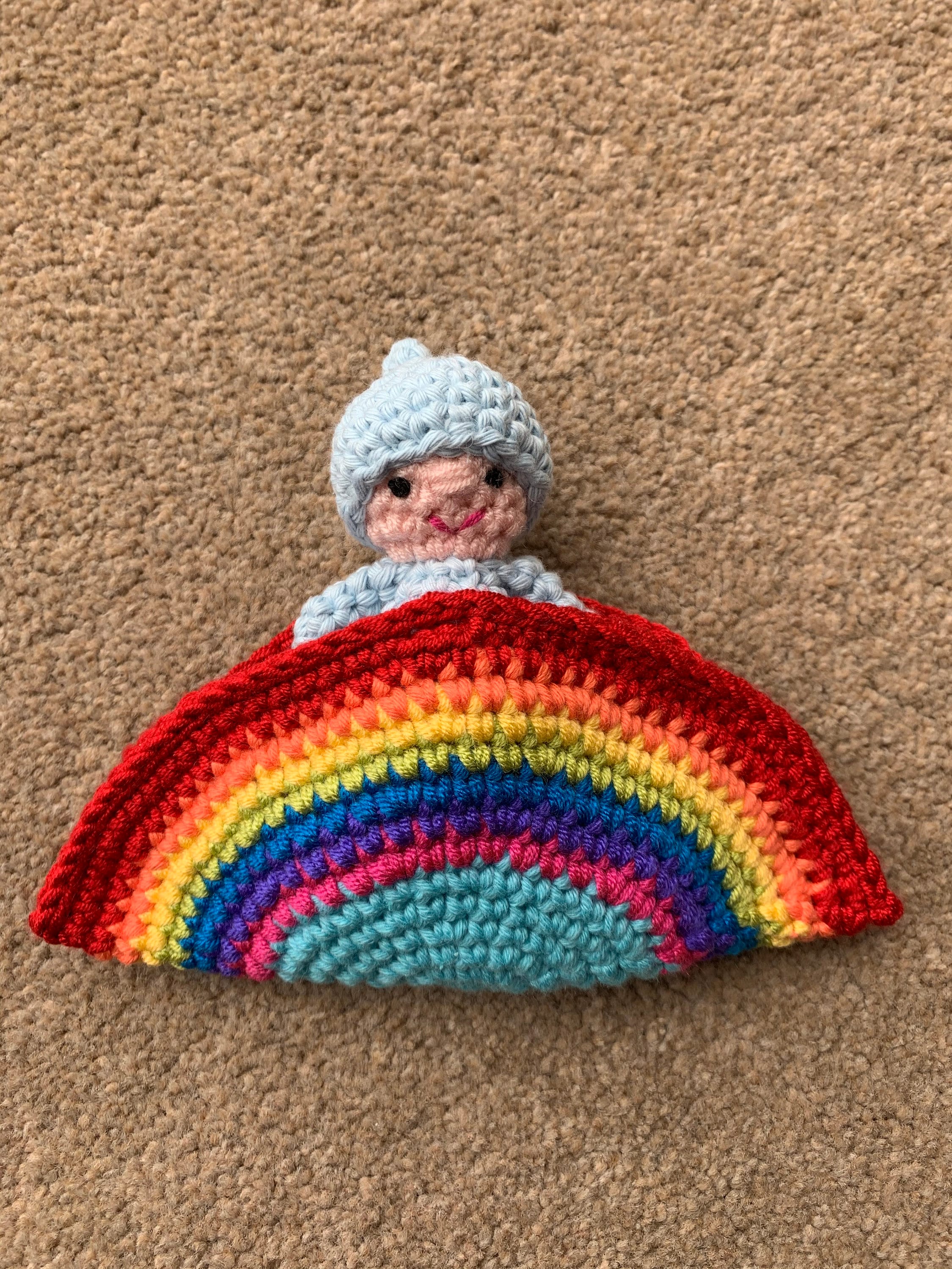 Rainbow Pocket Pal Crochet Pattern - Etsy