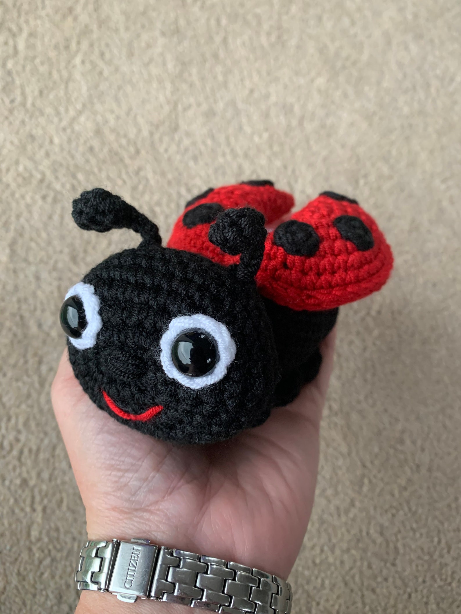 Ladybird in a Leaf Sleeping Bag Crochet Pattern | Etsy