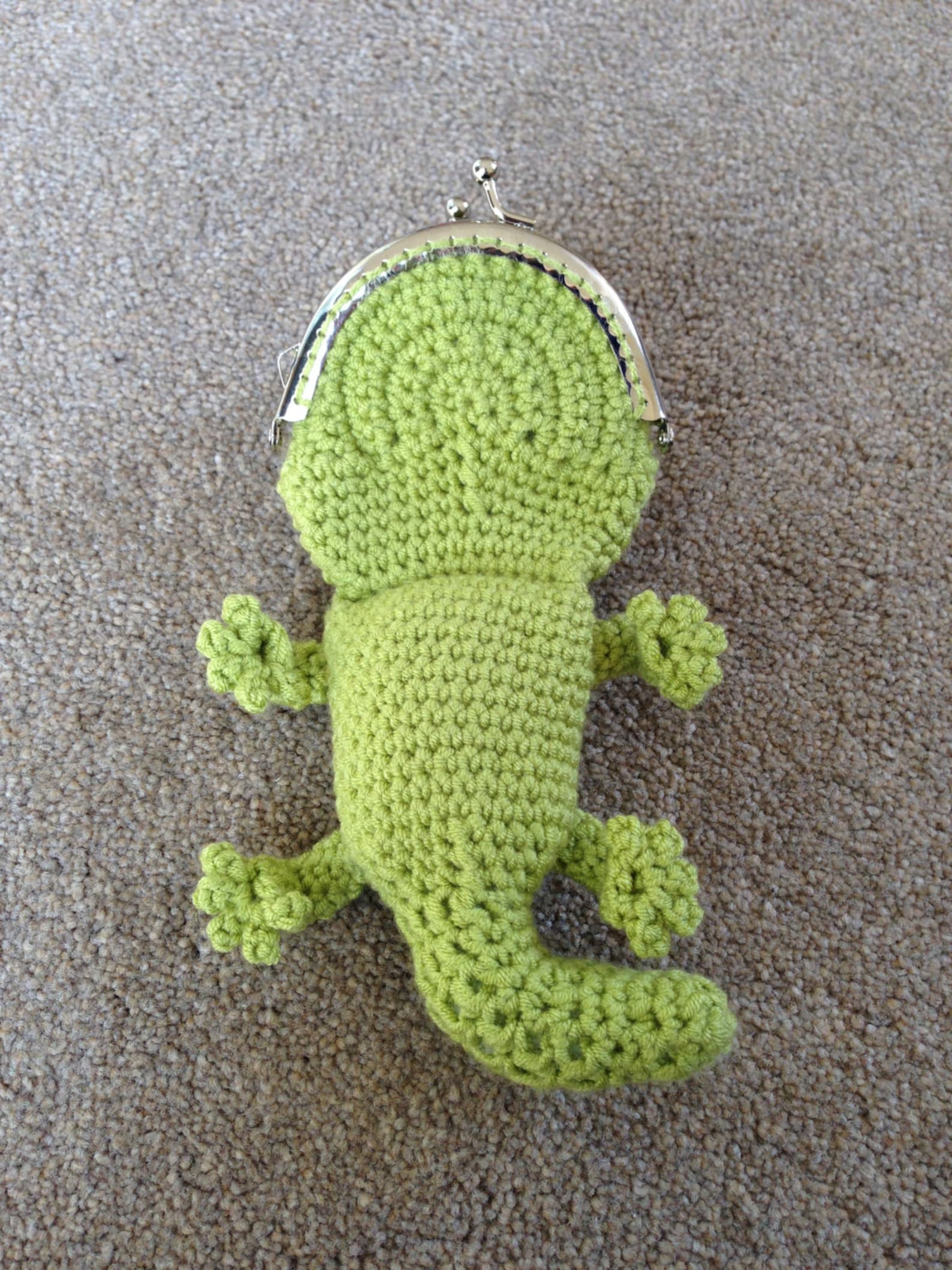 Gecko Coin / Change Purse Crochet Pattern - Etsy UK