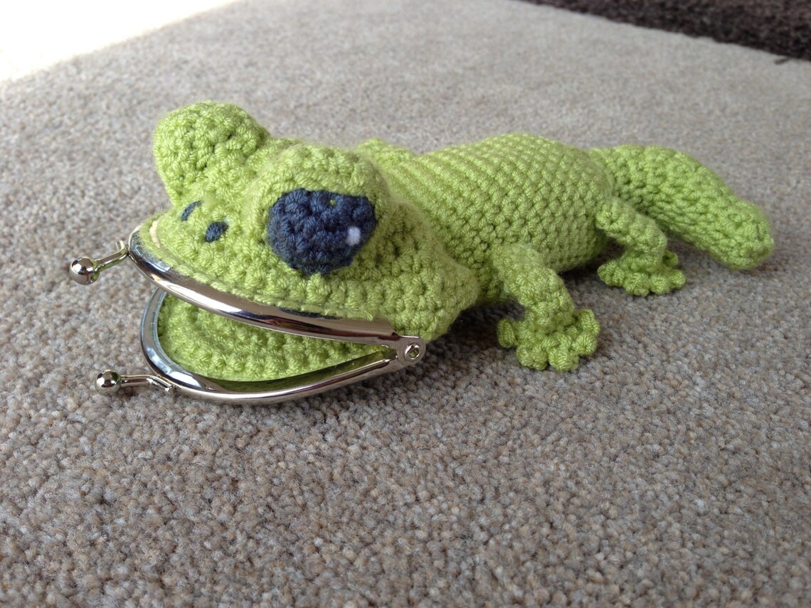 Gecko Coin / Change Purse Crochet Pattern - Etsy