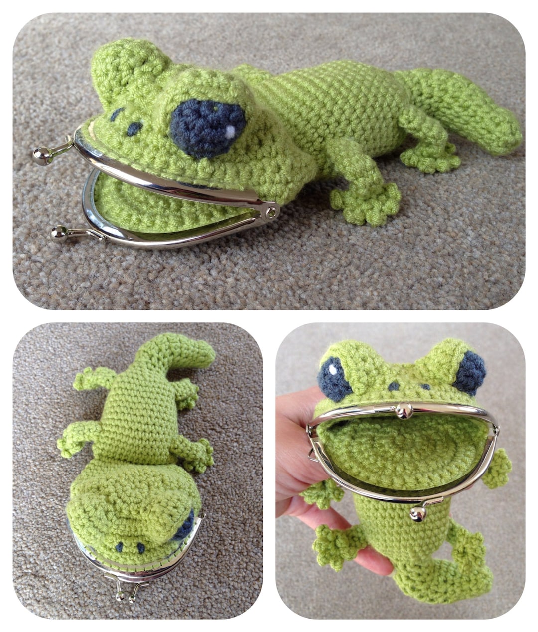 Gecko Coin / Change Purse Crochet Pattern - Etsy UK