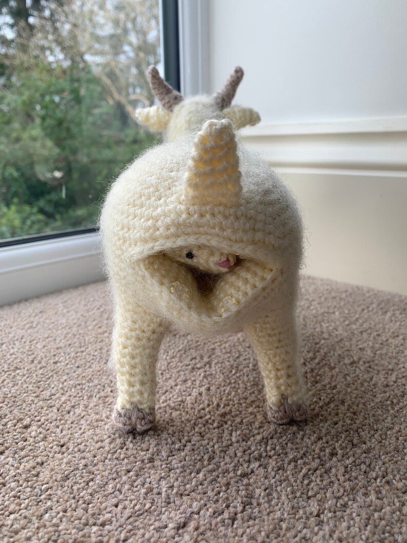 Goat With Kid Crochet Pattern - Etsy