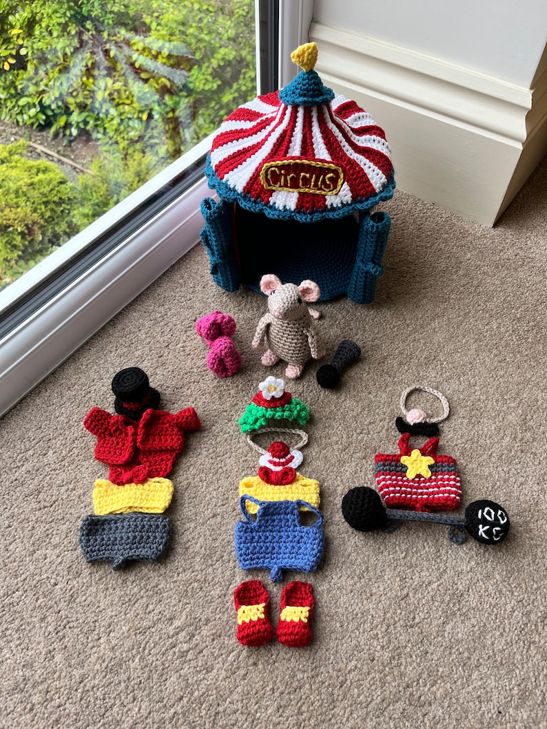 Circus Mouse Crochet Pattern - Etsy UK