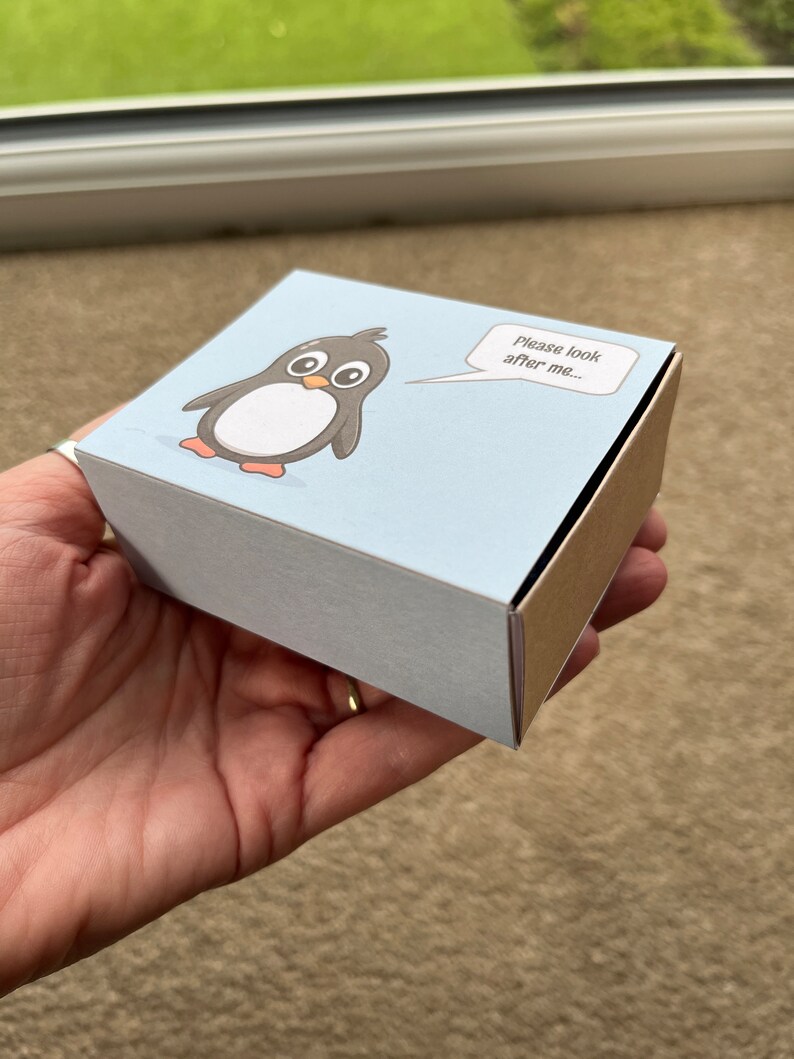 No-sew Matchbox Pet Penguin Crochet Pattern, With Printable Box & Name ...