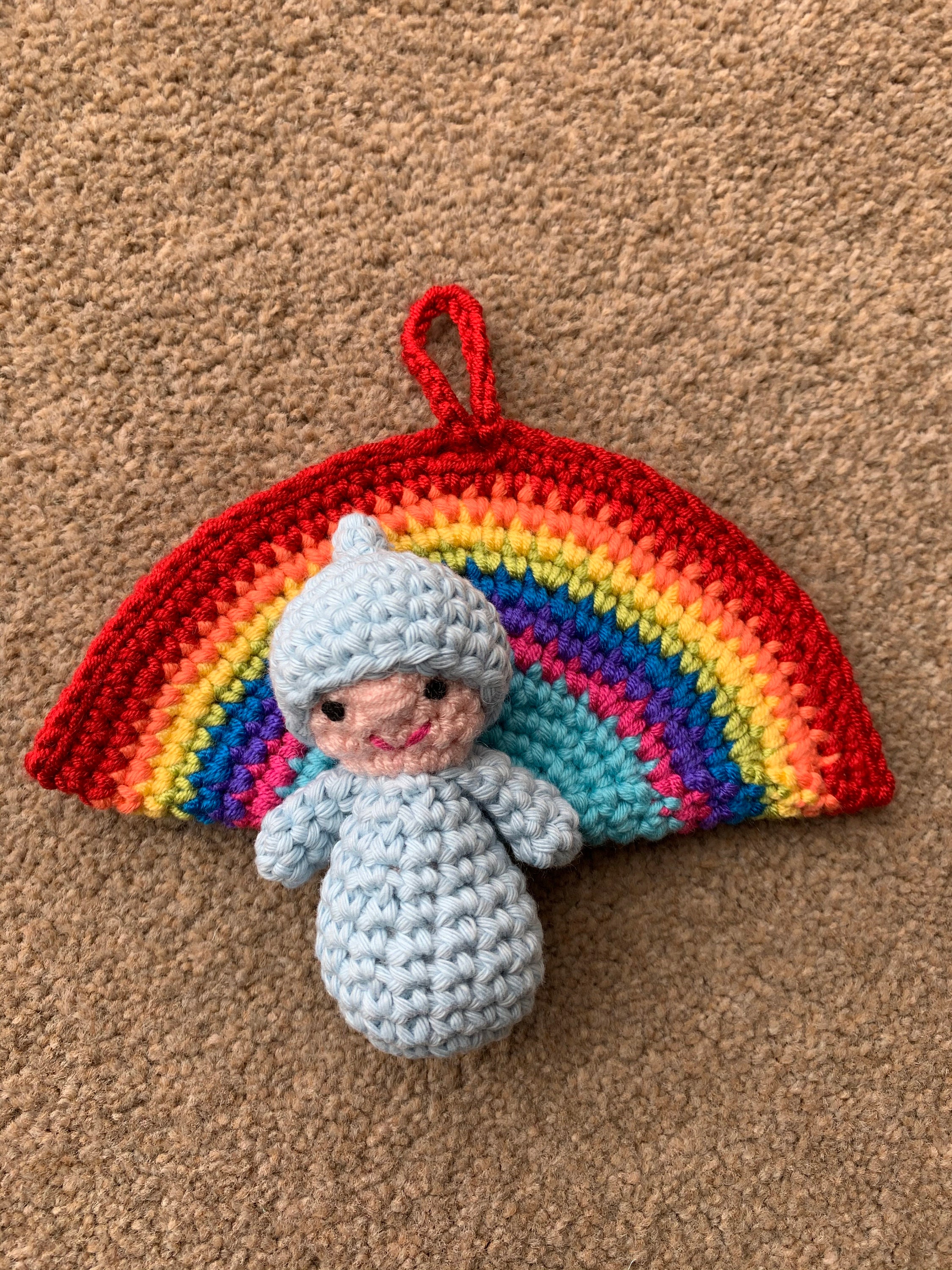 Rainbow Pocket Pal Crochet Pattern | Etsy