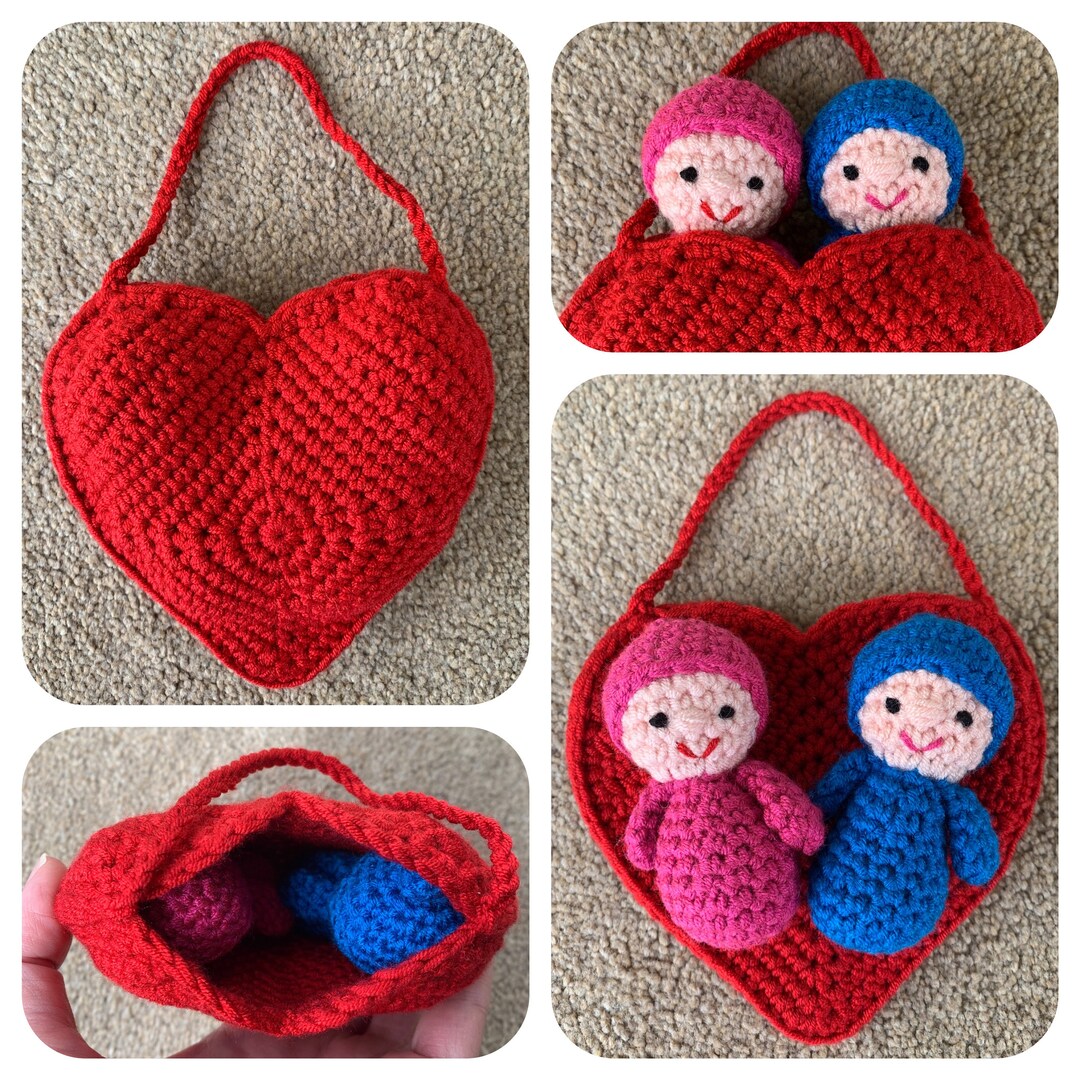 Heart Pocket Pal Crochet Pattern - Etsy