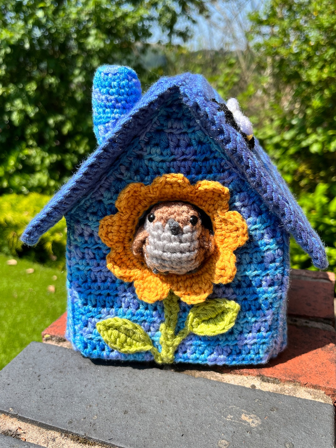 Sparrow and Chicks Birdhouse Crochet Pattern - Etsy