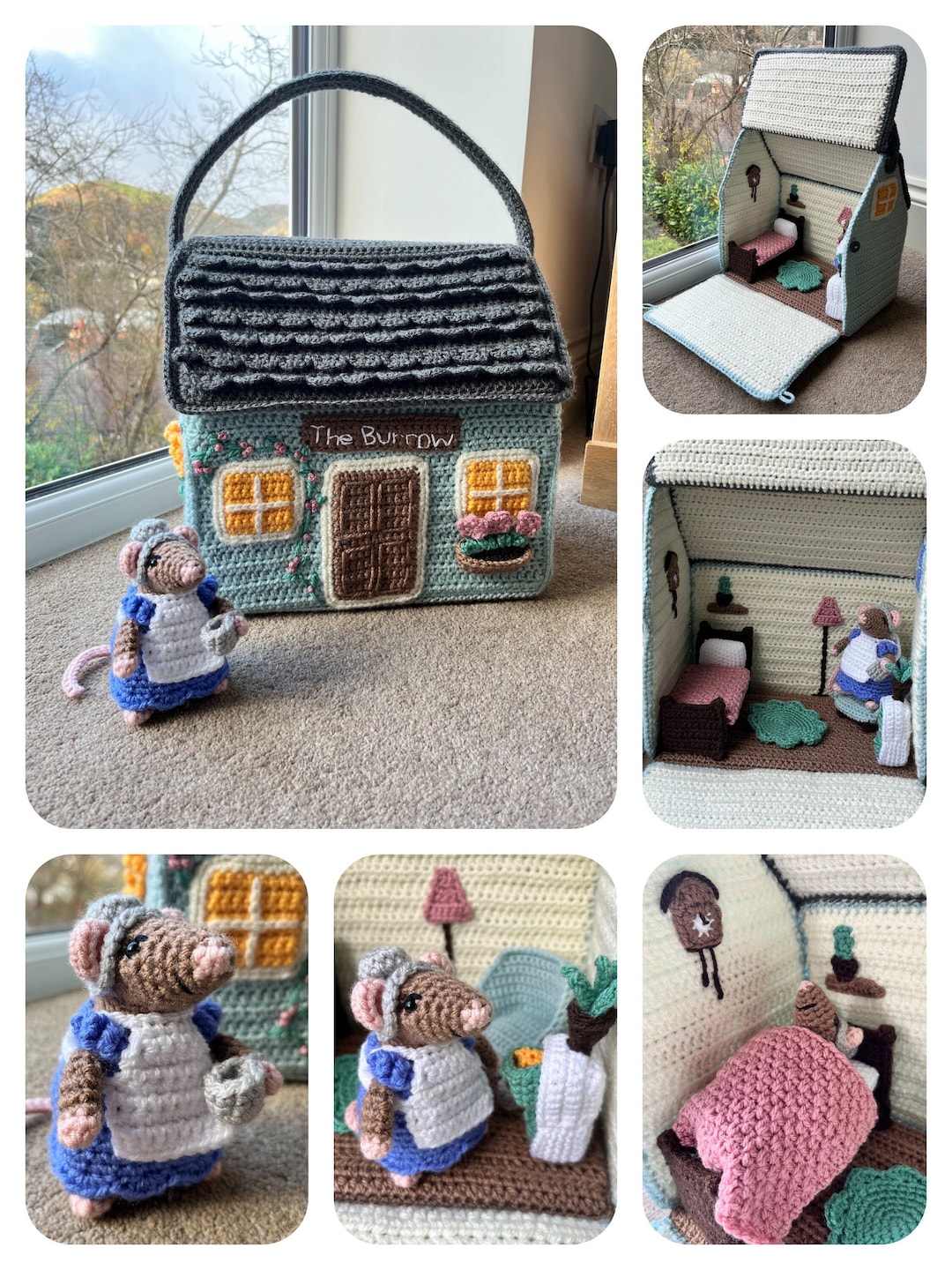 Grandma Mouse's House Crochet Pattern - Etsy UK
