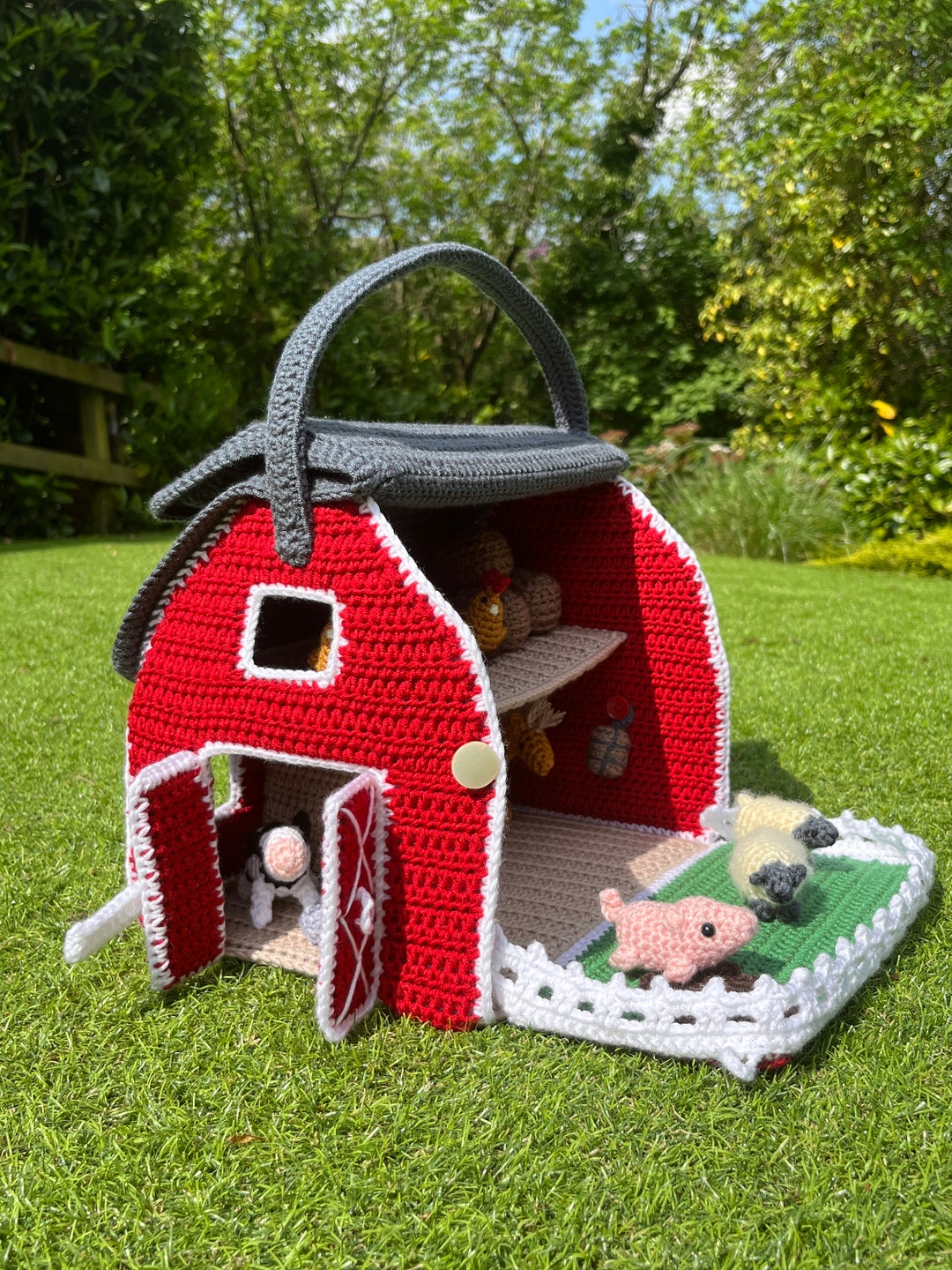 Farm Animals in a Barn Crochet Pattern - Etsy