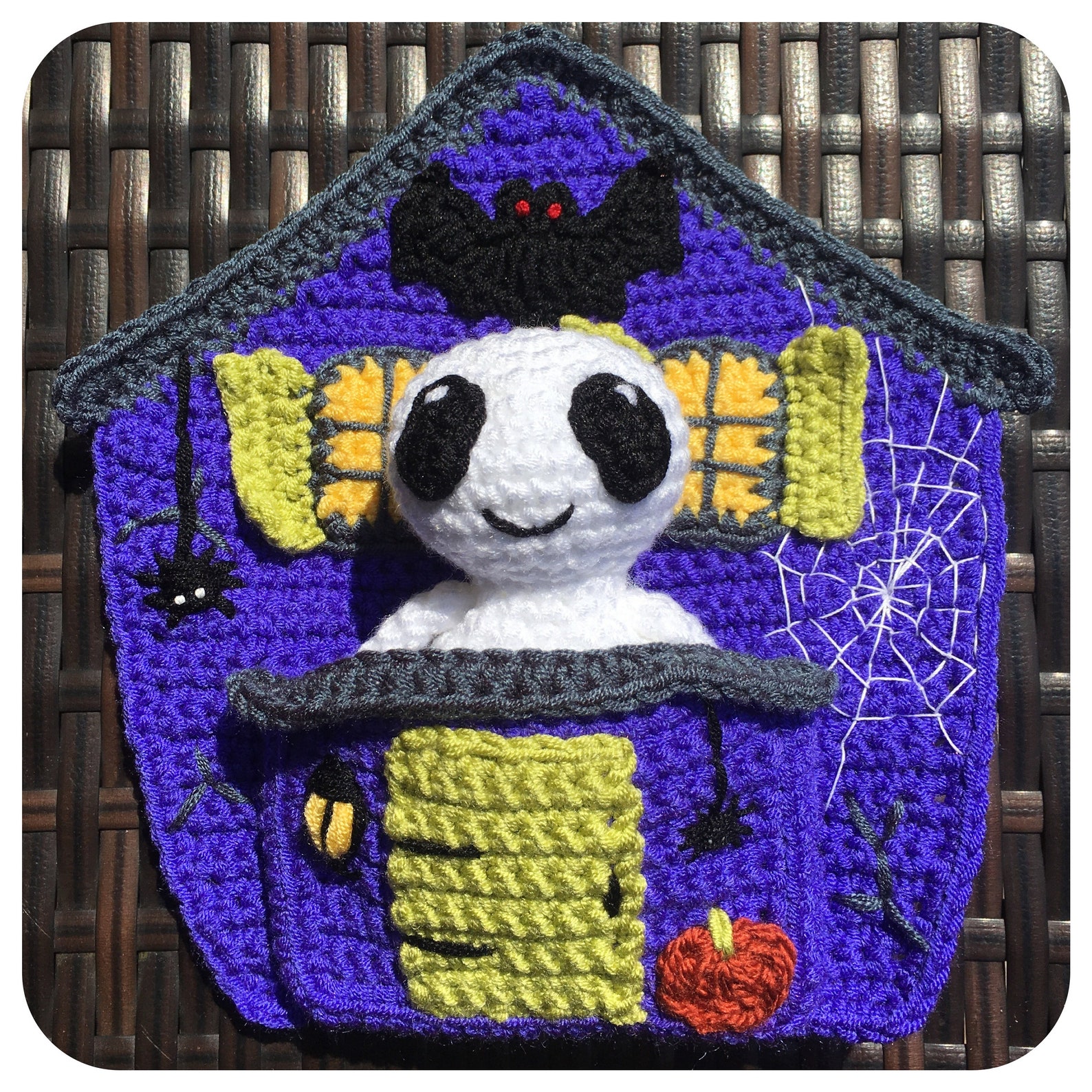 Ghost in a Haunted House Crochet Pattern - Etsy