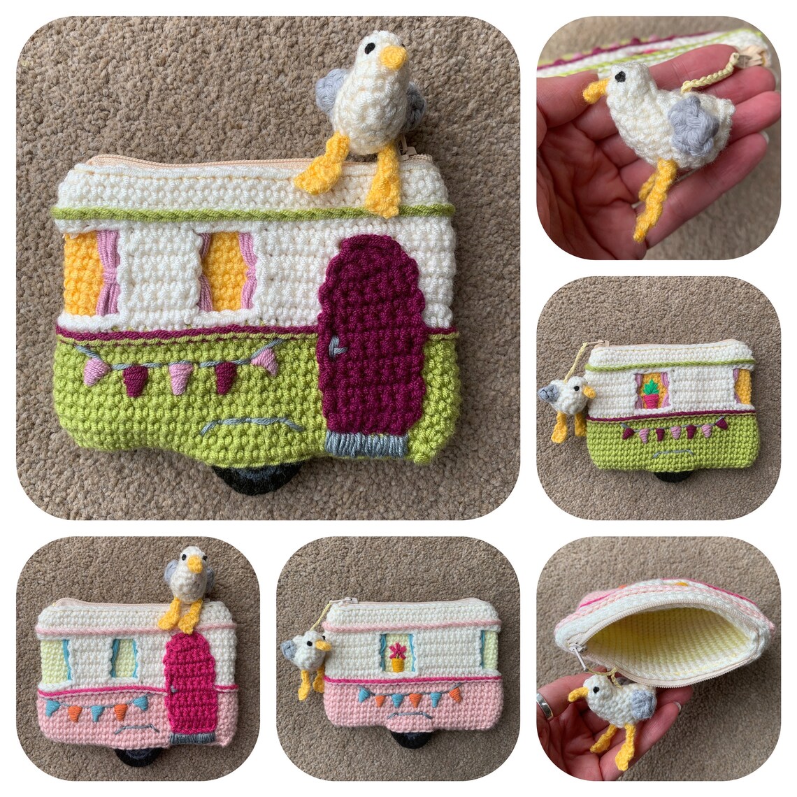 Caravan Zip Purse Crochet Pattern - Etsy
