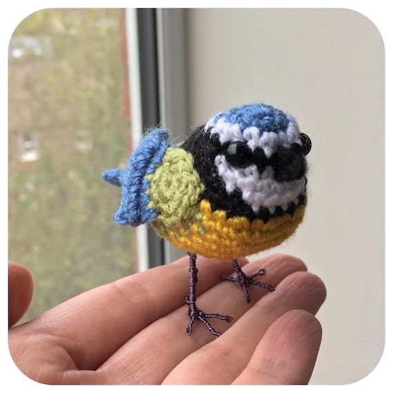 Lifelike Blue Tit Bird Crochet Pattern - Etsy Australia
