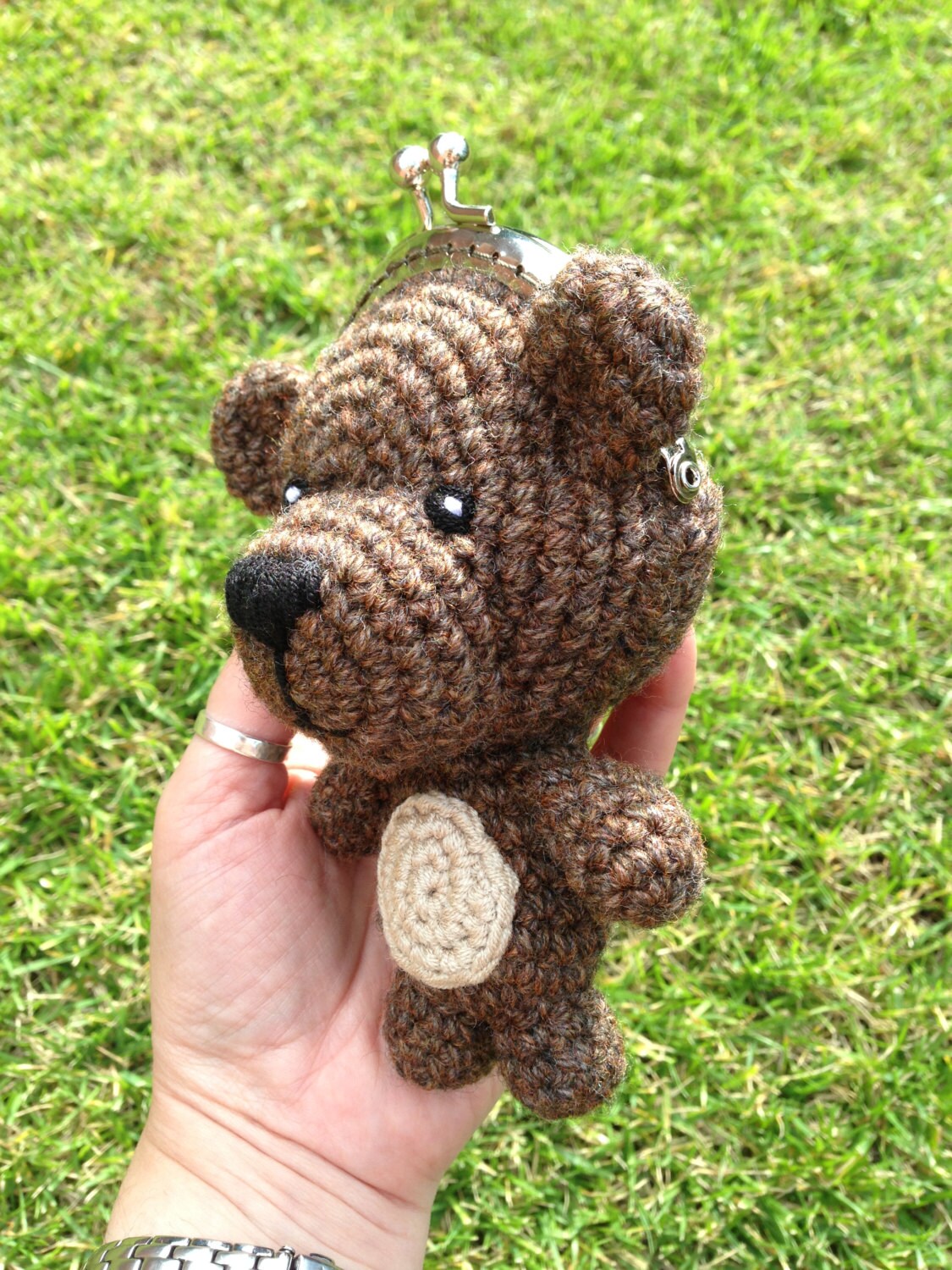Teddy Bear Coin Purse Crochet Pattern - Etsy