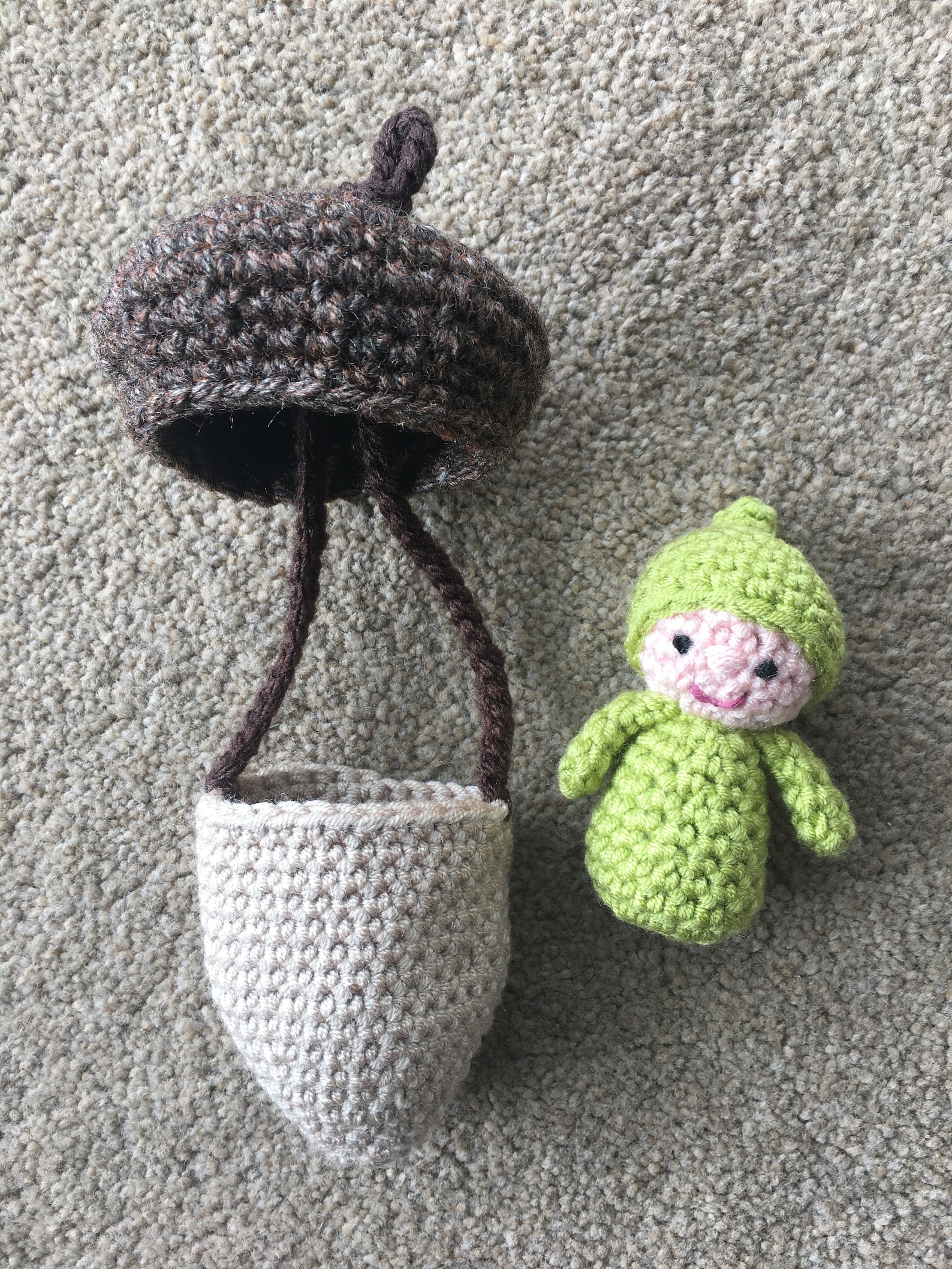 Acorn Pocket Pal Crochet Pattern - Etsy