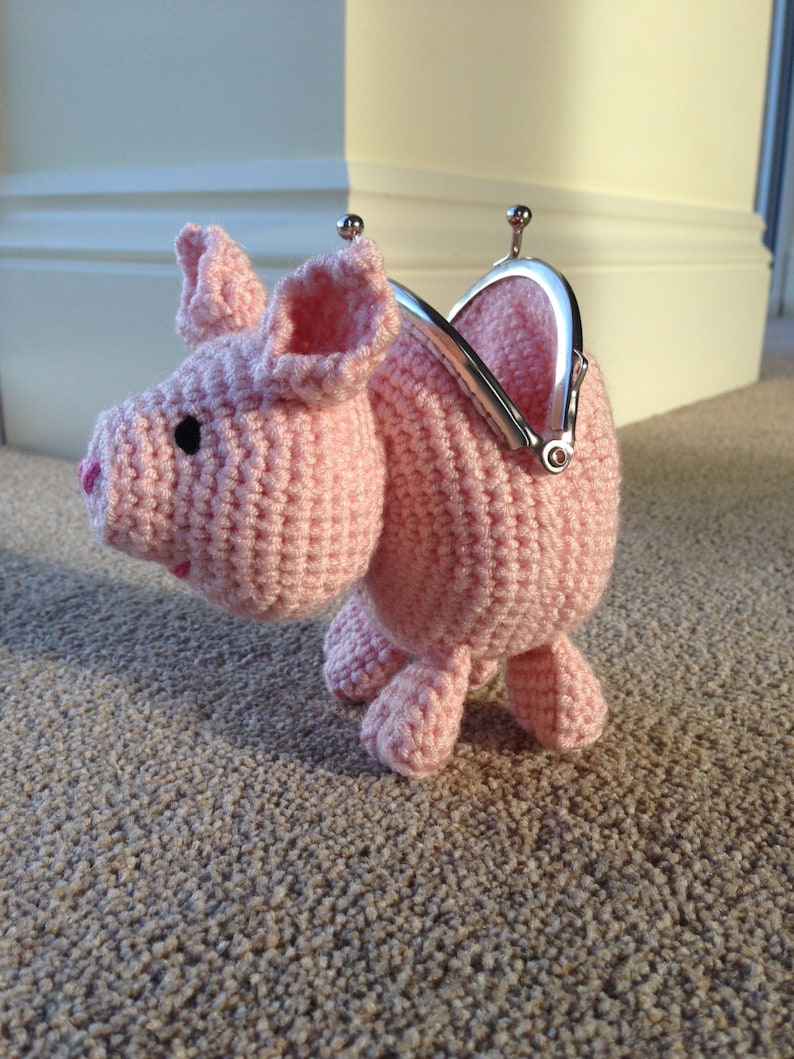 Pig Coin Purse Crochet Pattern - Etsy