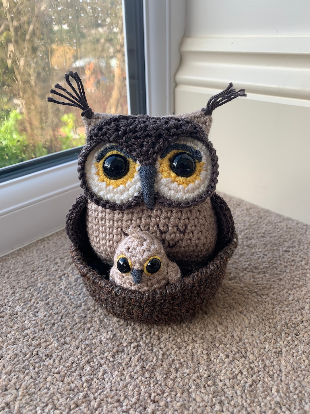 Owl With Hatching Owlet Crochet Pattern - Etsy