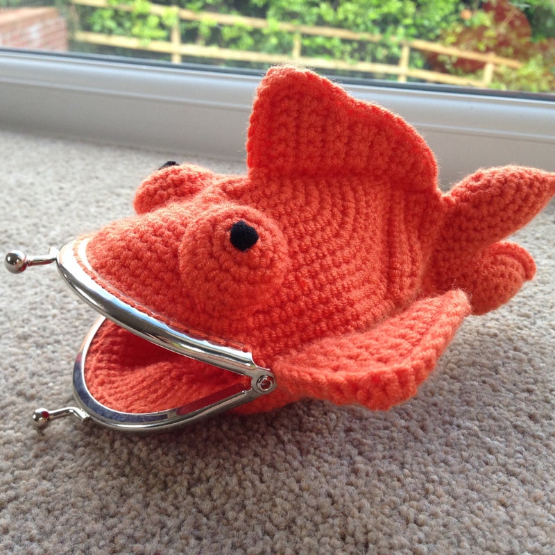 Wallet Coin Fish - Etsy UK