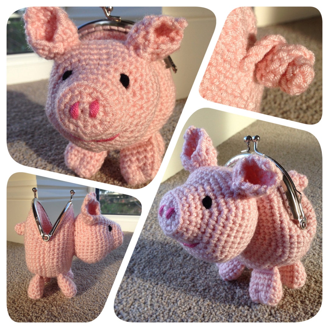 Pig Coin Purse Crochet Pattern - Etsy