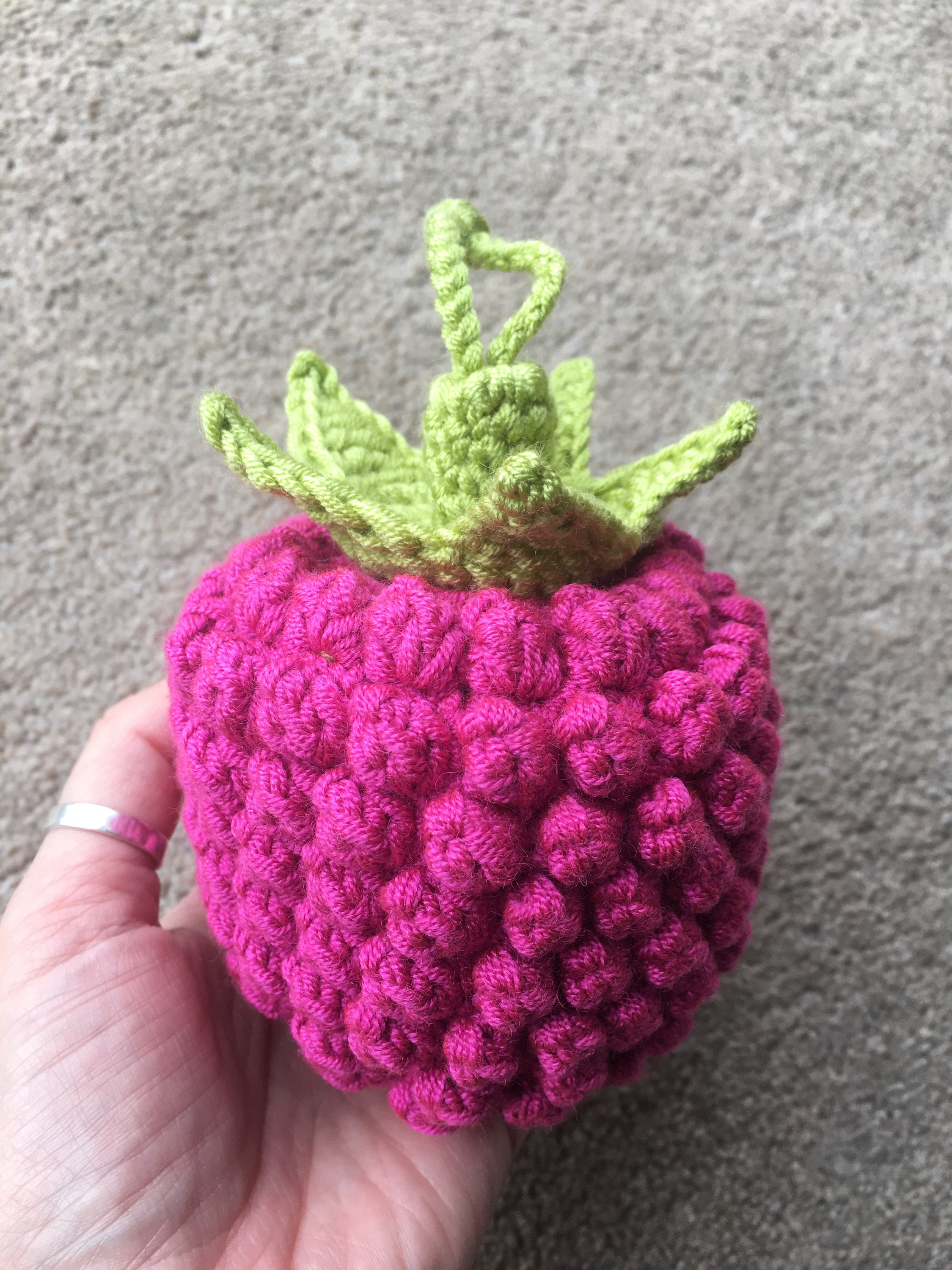 Raspberry Pocket Pal Crochet Pattern | Etsy