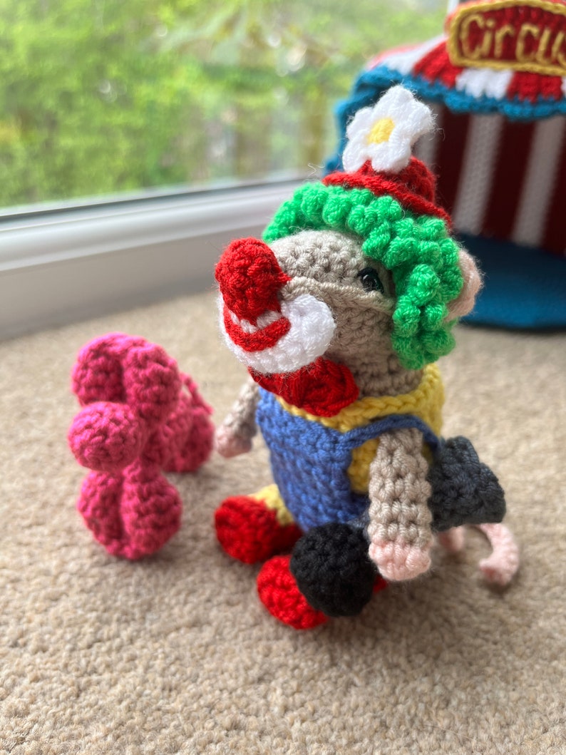 Circus Mouse Crochet Pattern - Etsy UK