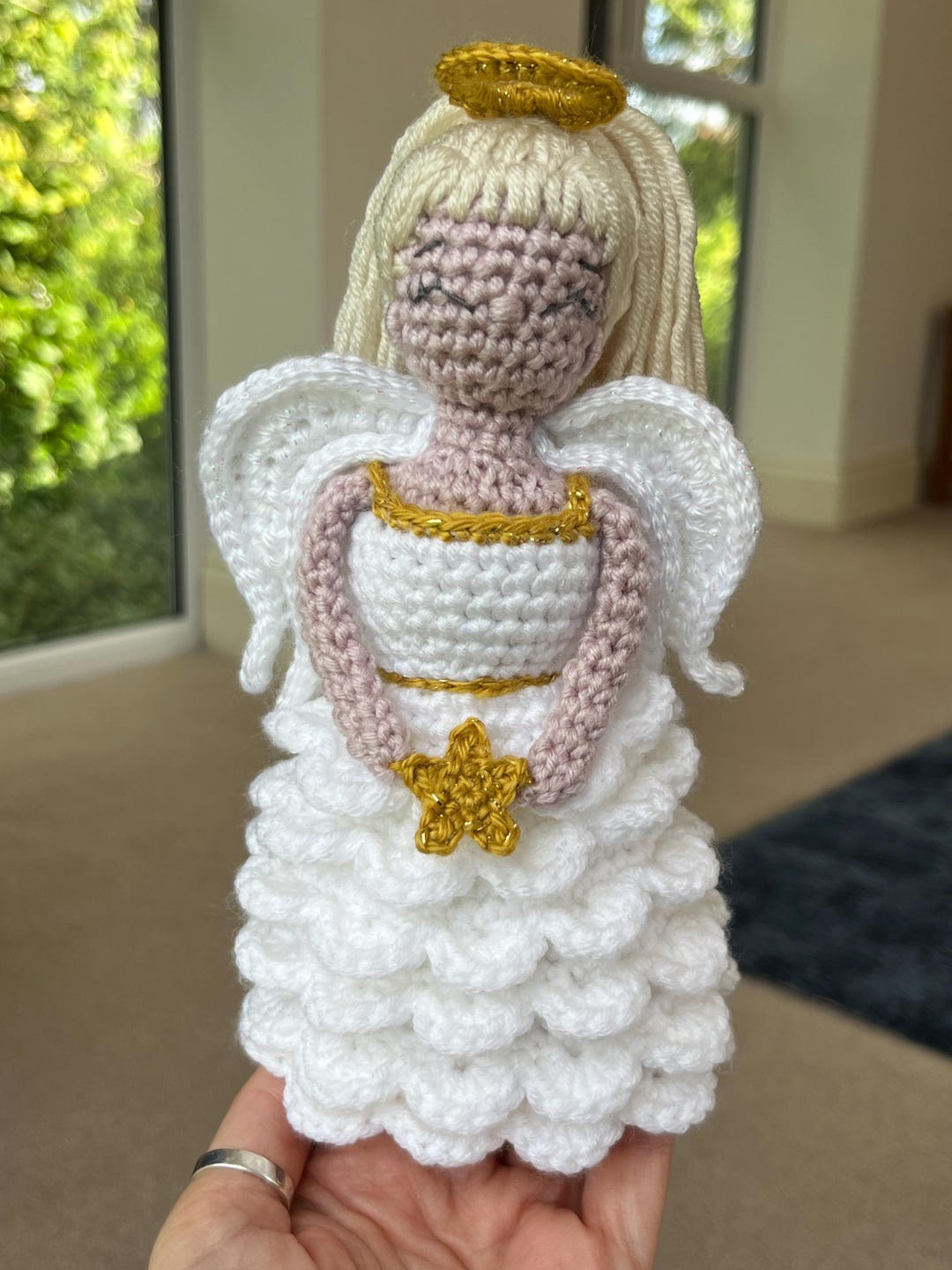 Angel Christmas Tree Topper Crochet Pattern - Etsy