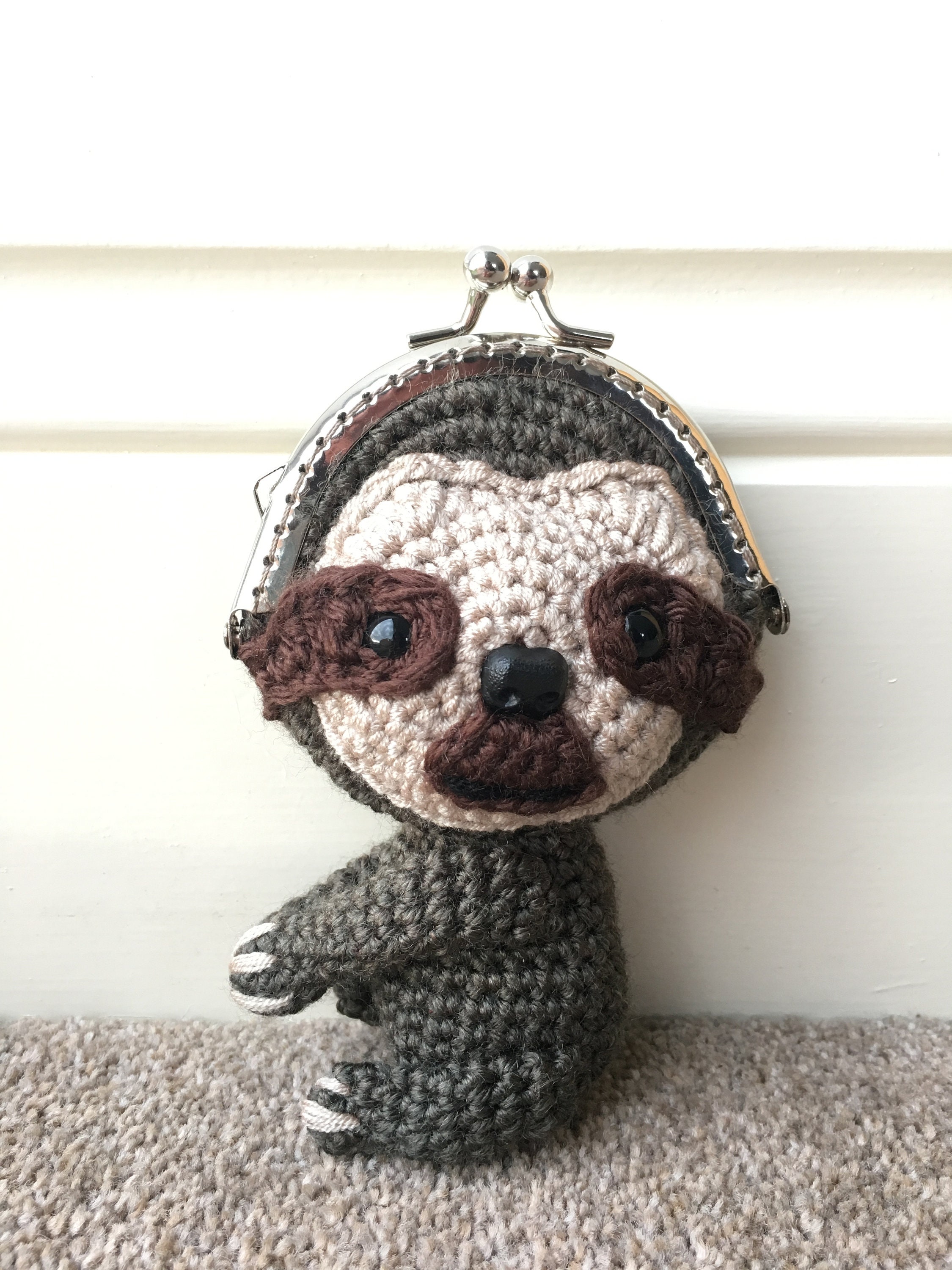 Sloth Coin Purse Crochet Pattern | Etsy