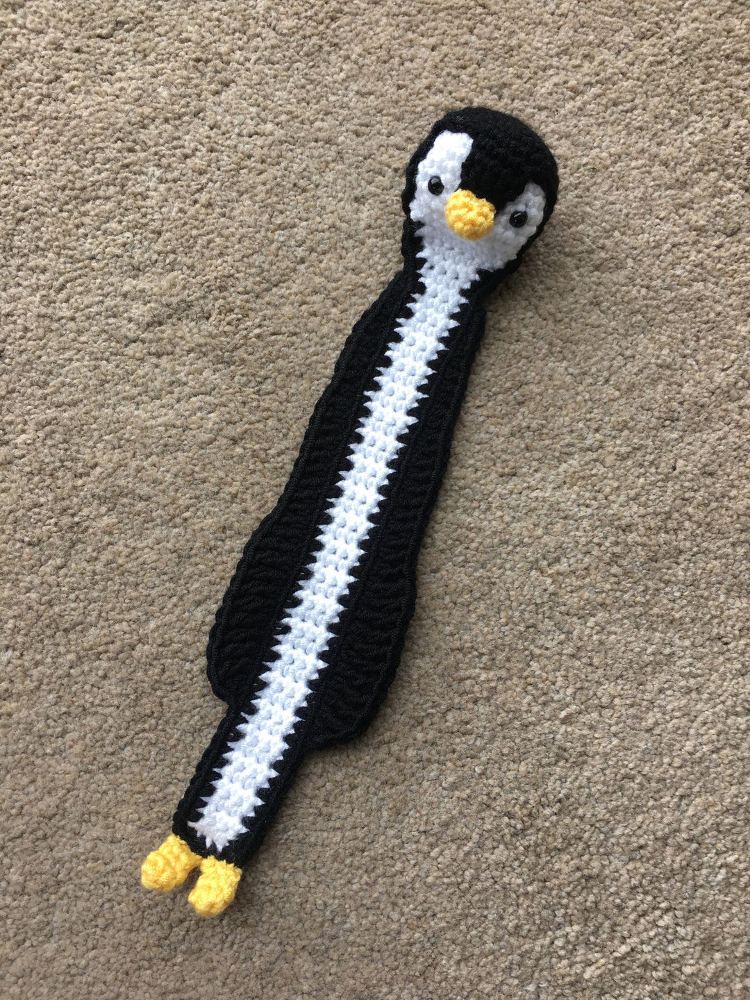 Squashed Penguin Bookmark Crochet Pattern - Etsy