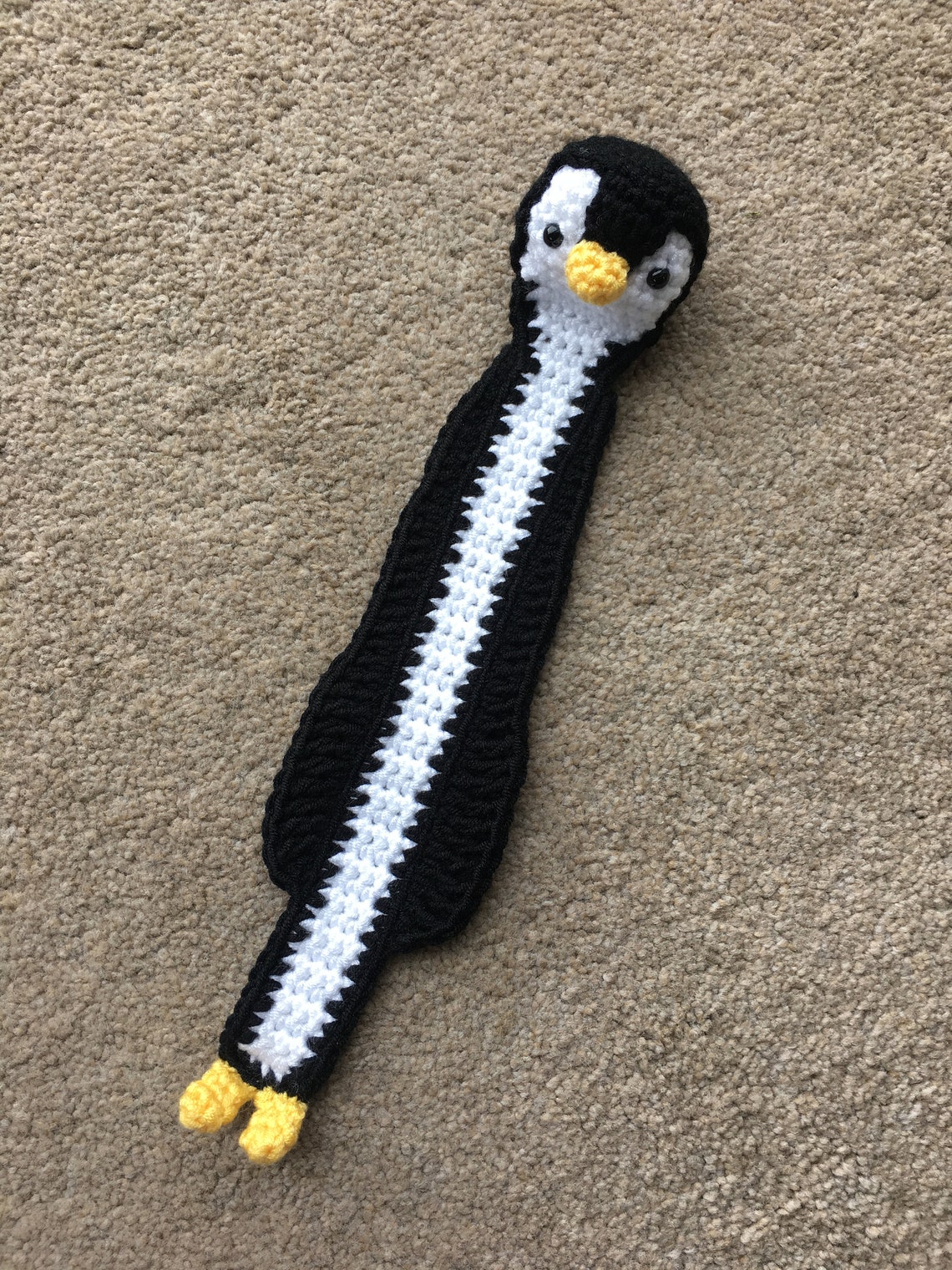 Squashed Penguin Bookmark Crochet Pattern - Etsy UK