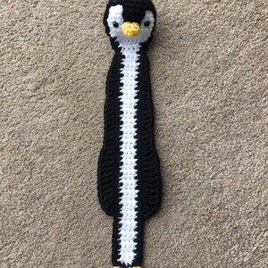 Squashed Penguin Bookmark Crochet Pattern - Etsy UK