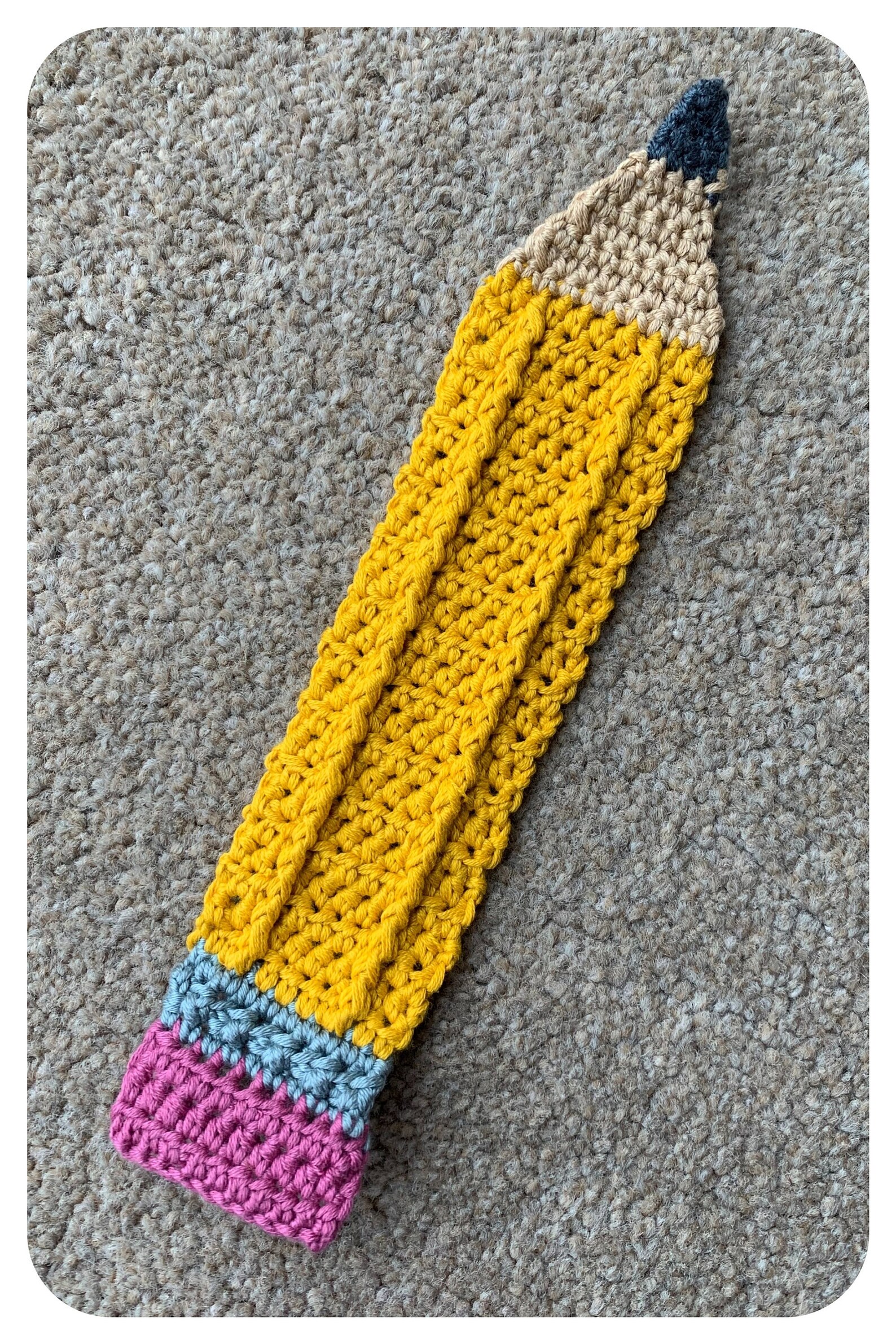 Pencil Bookmark Crochet Pattern - Etsy