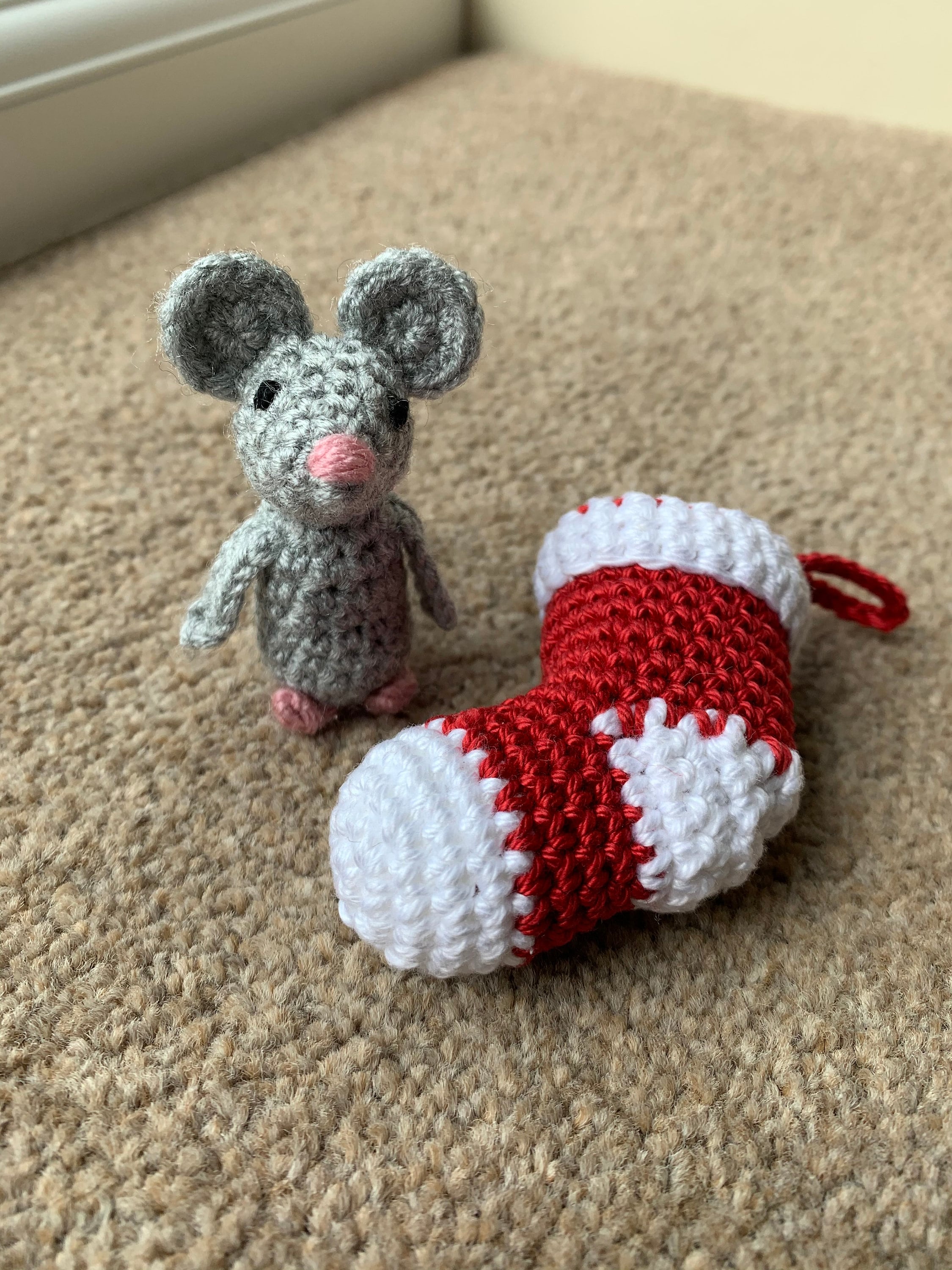 Matchbox Christmas Stocking Mouse Crochet Pattern - Etsy UK