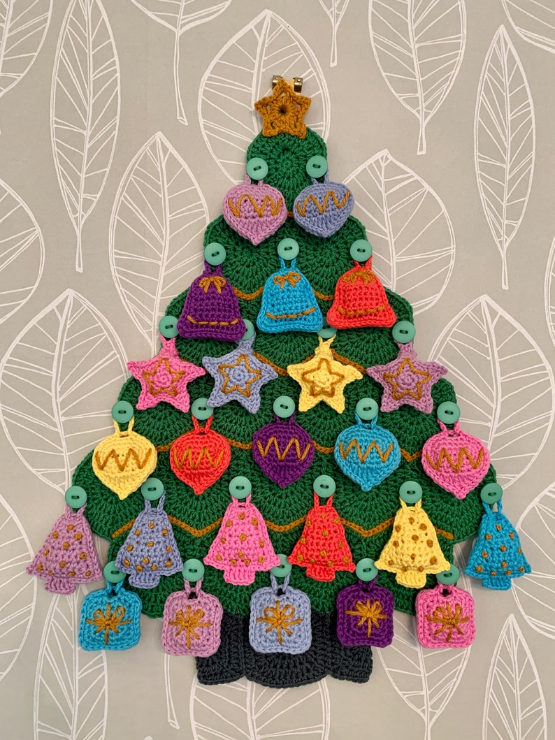 Christmas Tree Advent Calendar Crochet Pattern - Etsy