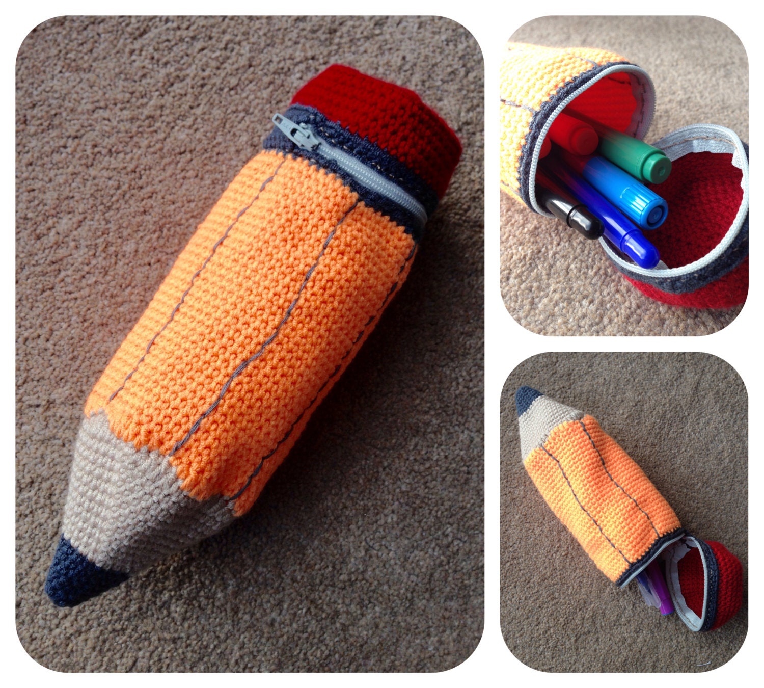 Pencil Case Crochet Pattern - Etsy