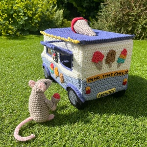 Mouse in an Ice Cream Van Crochet Pattern - Etsy